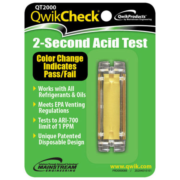 QT2000 QwikCheck® Acid Test Kit | Coast Appliance Parts