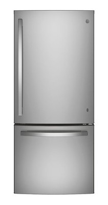 GBE21DYKFS GE - 21.0 Cu. Ft. Bottom-Freezer Refrigerator - 30" Wide ...