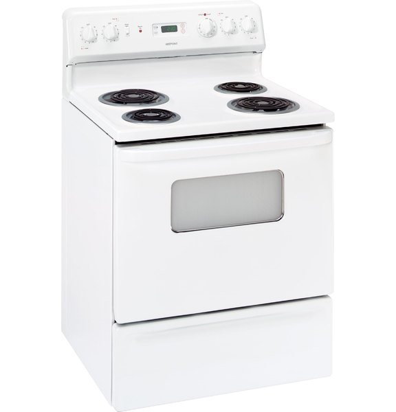 RBS360DMWW Hotpoint 30" Freestanding Electric Range with 4 Coil ...